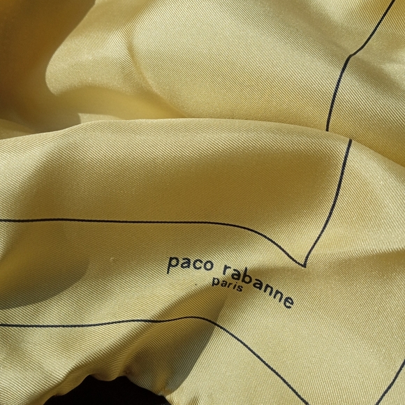 Paco Rabanne | Accessories | Authentic Paco Rabanne Paris Silk Scarf ...